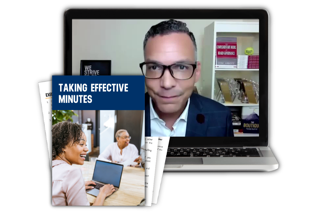 Taking Effective Minute Online Course For Nonprofit Boards - AMC NPO ...