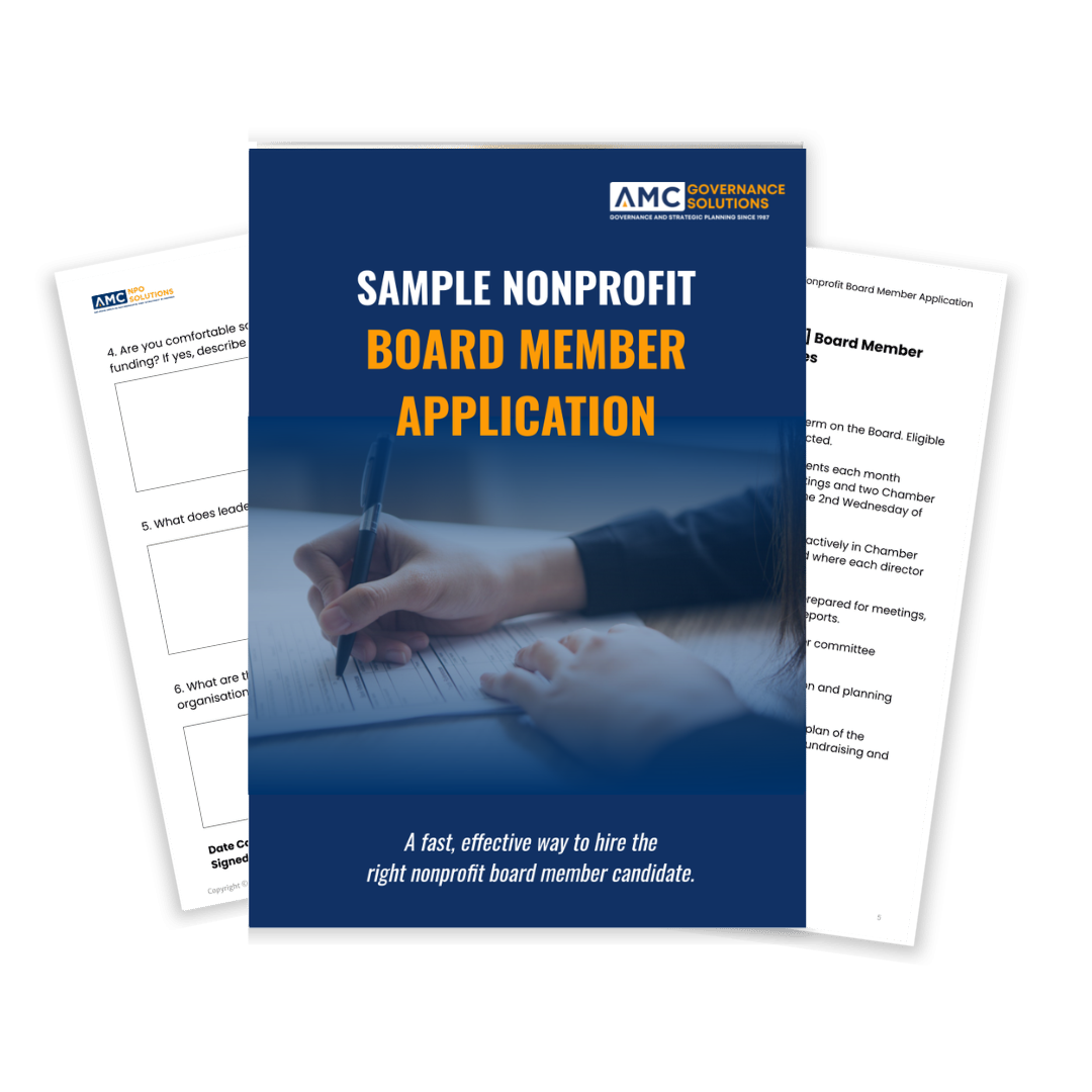 Nonprofit Board Member Application - AMC Governance Solutions ... Nonprofit Board Member Application - AMC Governance Solutions ...