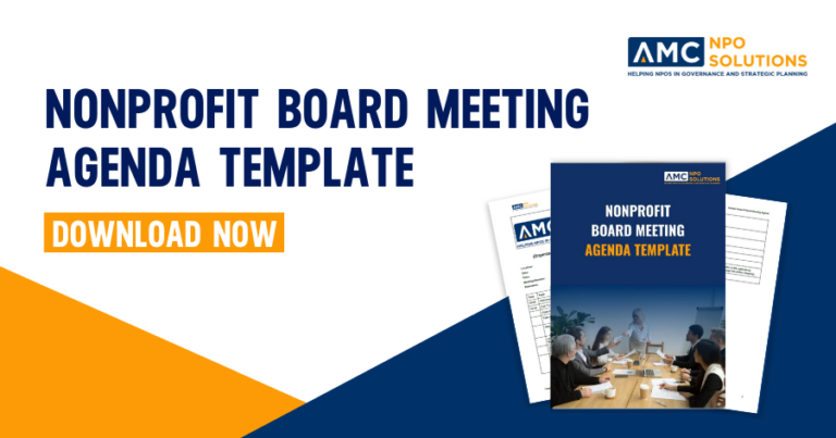 Nonprofit Board Meeting Agenda Template Image Amc Governance