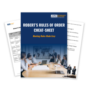 Robert's Rules of Order Cheat-Sheet - AMC Governance Solutions ...
