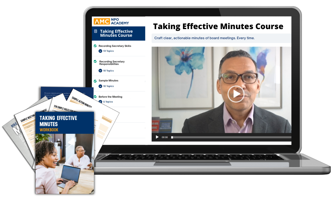 Taking Effective Minutes Course Image - AMC Governance Solutions ...