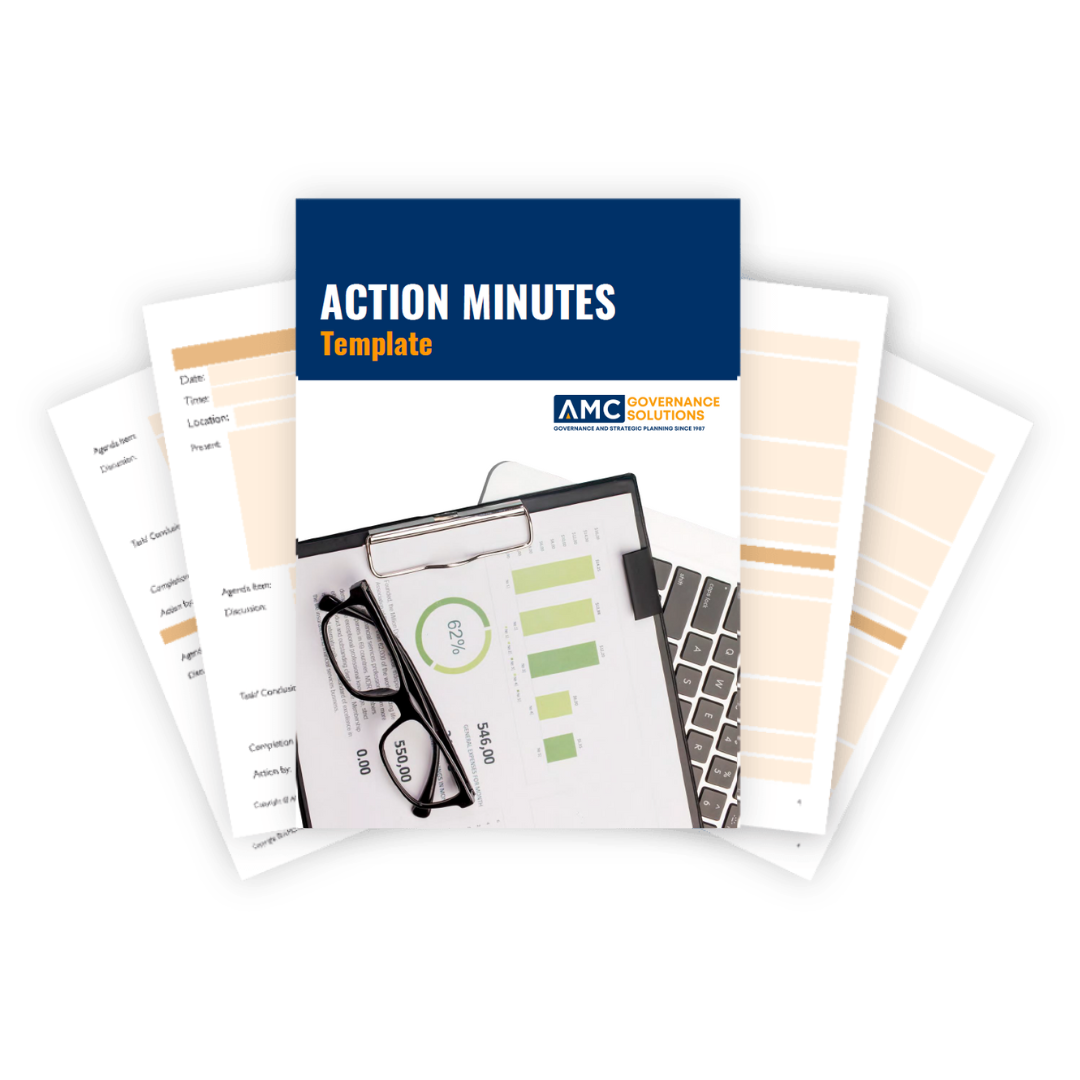 Free Downloadable Action Minutes Template - AMC NPO Solutions